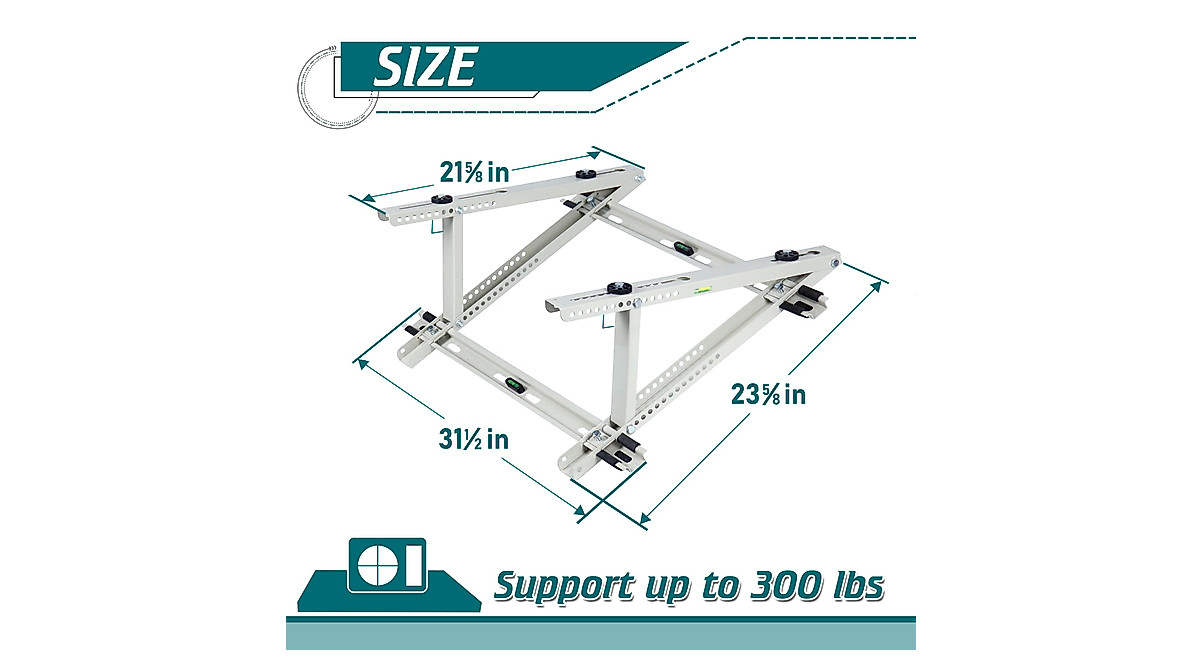 Daisypower Roof Mount Bracket for Mini Split AC Systems | Heavy Duty ...