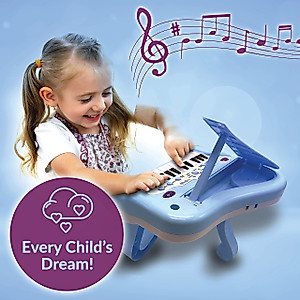 ToyVelt Toy Piano for Toddler Girls – Cute Piano for Kids with Built-in Microphone & Music Modes - Best Birthday Gifts for 3 4 5 Year Old Girls – Educational Keyboard Musical Instrument Toys