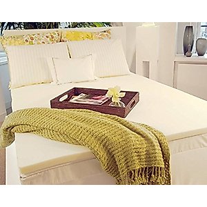 3 inch King Size Accu-Aire 3.3 Visco Elastic Memory Foam Mattress Topper Made in The USA