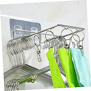 Zerodeko 4 pcs Clothes Sock Drying Hanger Laundry Hanger Drying Rack Baby Clothing Rack Baby Drying Rack Hangers Multi-Functional Socks Racks Sock Drying Rack Clip Coat Hanger Square
