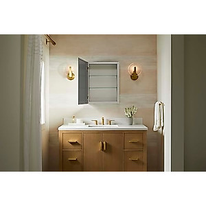KOHLER K-55060-NA Embark Medicine Cabinet, Adjustable Shelves with Mirrored Door, 16" x 20"