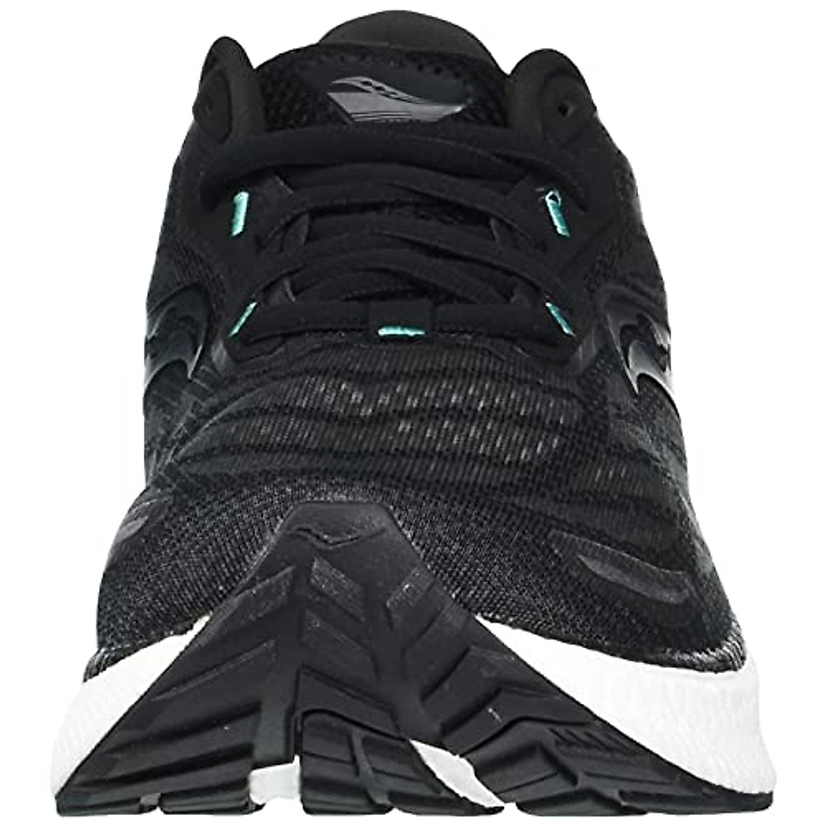 Saucony Women's Triumph 19 Running Shoe, Black/White, 9