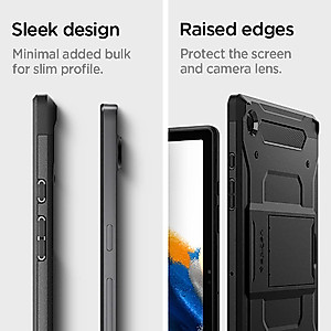Spigen Tough Armor Pro Designed for Galaxy Tab A8 10.5 Inch Case (2022) - Black