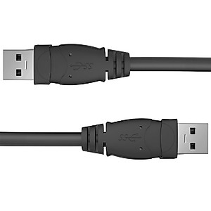 Mediabridge USB 3.0 - USB Cable (4 Feet) - SuperSpeed A Male to A Male