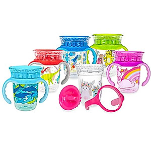 Nuby 2-Handle 360 8 oz Tritan cup, Colors/Prints May Vary