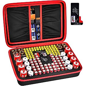 Batteries Holder Containers red