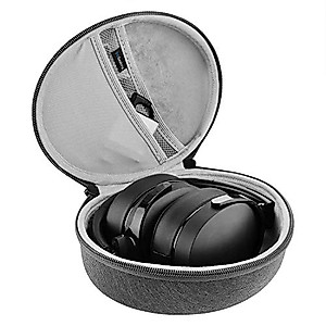 Geekria Shield Headphones Case Compatible with Skullcandy Crusher ANC, Crusher Evo, Hesh ANC, Hesh 3, OneOdio A70 Case, Replacement Hard Shell Carrying Bag with Cable Storage (Dark Grey)