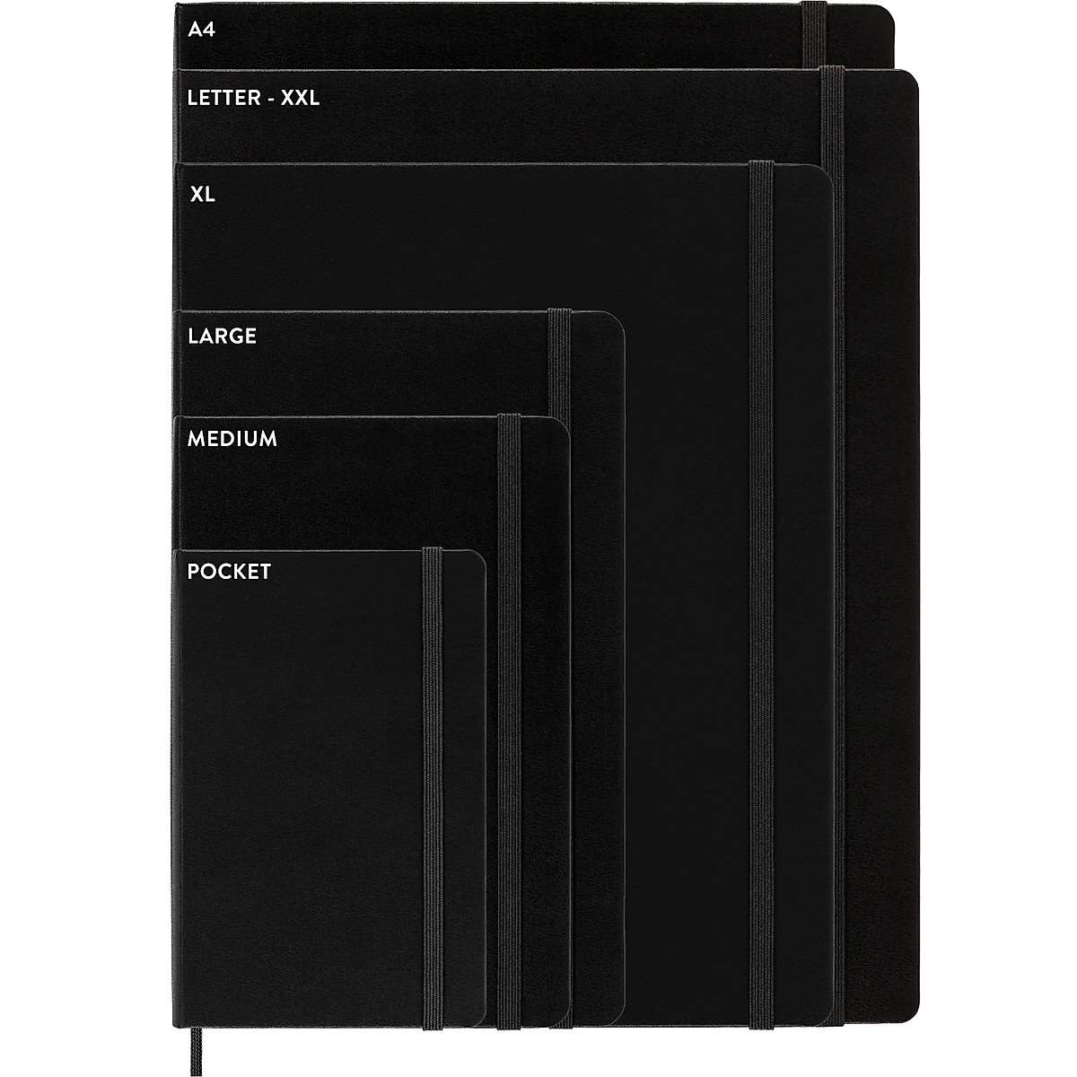 Moleskine Classic Notebook, Hard Cover, XXL (8.5" x 11") Ruled/Lined, Black, 192 Pages