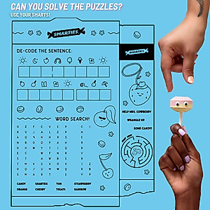 Smarties Candy Bulk Rolls Gluten Free & Vegan Assorted Flavor Treats Pineapple, Cherry, Strawberry, Grape, Orange & Delicious Snacking Bulk Candy Individually Wrapped Sweet Delights 1 Pound Bulk Case