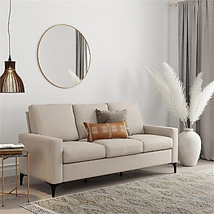 Hillsdale Furniture Matthew Fabric Upholstered Sofa Oatmeal Beige