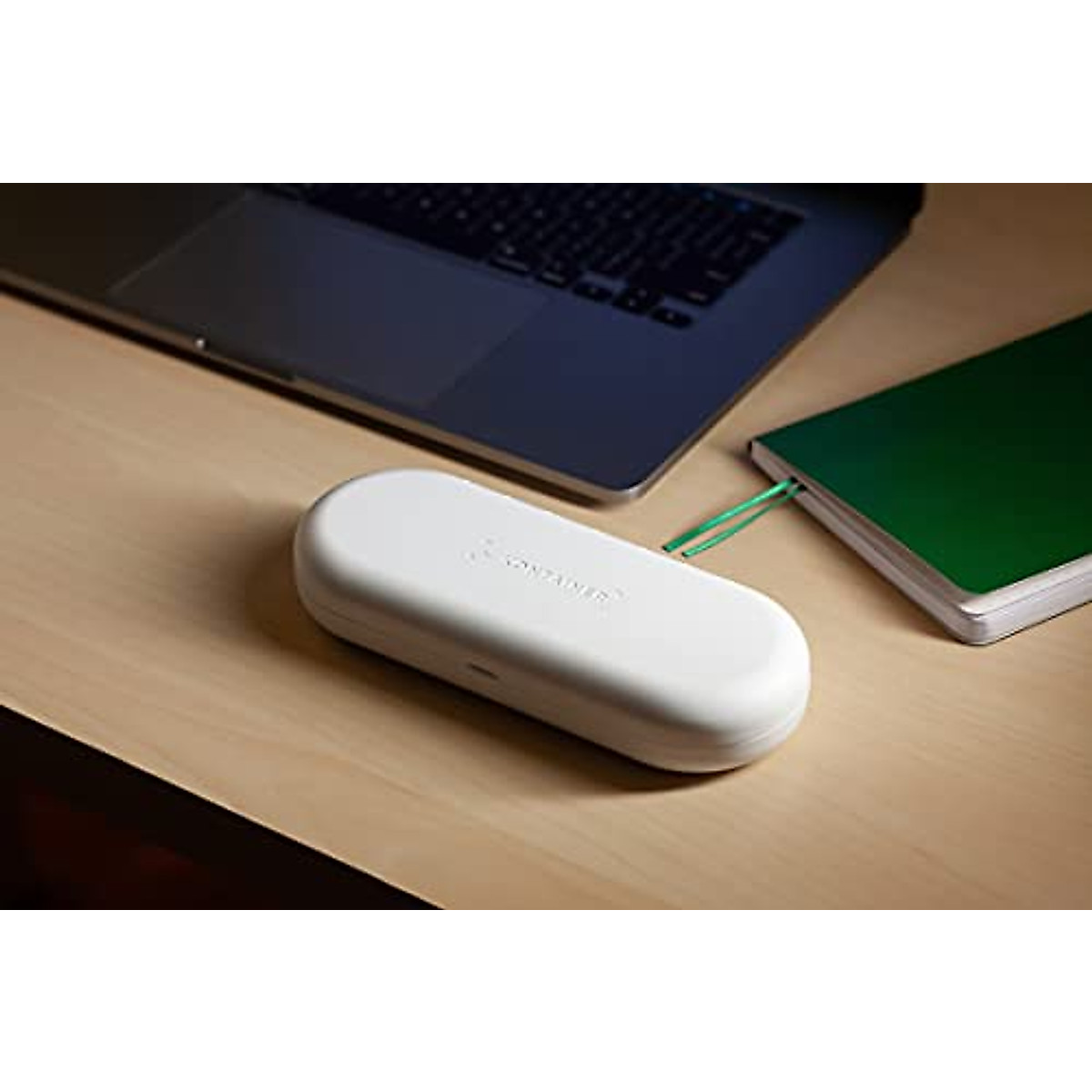 SmileKontainer Slimline Retainer Case: Compact Dental Travel Case for Aligners, Toothbrush and Accessories - Built-in Mirror for Easy Insertion Anywhere - Compatible with All Clear Aligners