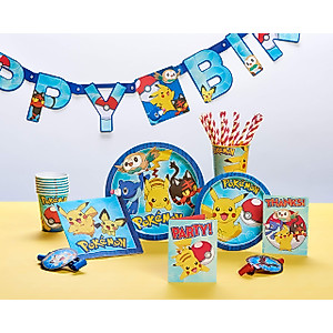 American Greetings Pokemon Party Supplies, 16 oz Reusable Plastic Cups (12-Count)