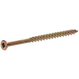 Hillman 48258 8 X 2-Inch Square Drive Multipurpose Wood Screw, 500-Pack,Zinc