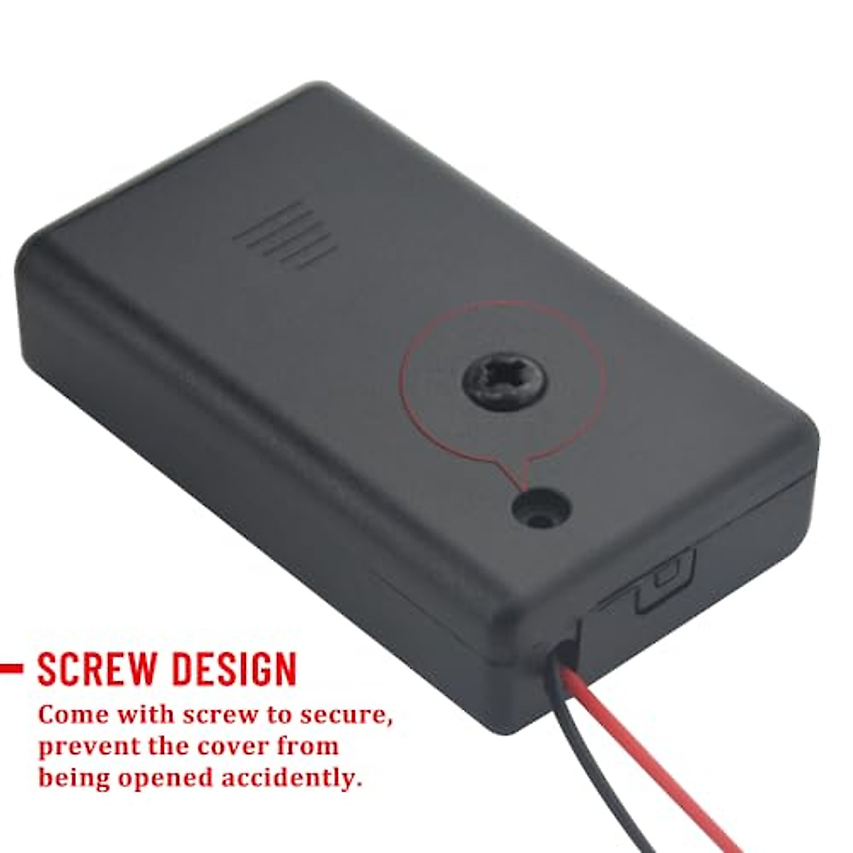 WMYCONGCONG 10 PCS 3 AAA 4.5V Battery Holder with Switch 3X 1.5V AAA Battery Holder with Leads