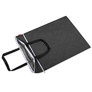 Damero Hanging Wet Dry Bag, Reusable Laundry Wet Bag with Two Compartments for Cloth Diaper and Swimsuit, Large- Black