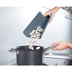 Joseph Joseph 981003 Chop2Pot Plus Foldable Plastic Cutting Board, Small, Sky