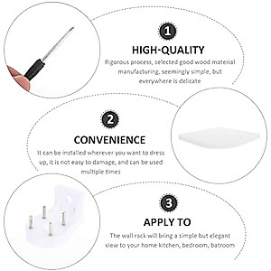 iplusmile Corner Wall Shelf Set of 3, Wall Mounted Floating Corner Shelves, Wall Storage Display Shelves for Home Décor, Bedroom Bathroom