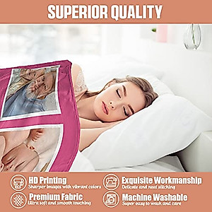 Grandma Gifts Blanket Mothers Day Custom Blankets with Photos Best Grandma Personalized Picture Blanket Customized Blankets with Photo Collage Throw Birthday Gift for Grandma Nana From Grandkids