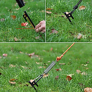 JEELAD Tent Stakes Snow and Sand 12 inch Aluminium Alloy Tent Stakes Pegs Tent Stakes Tent Peg with Tip Cover Storage Bag Lightweight for Camping Hiking Backpacking Picnic