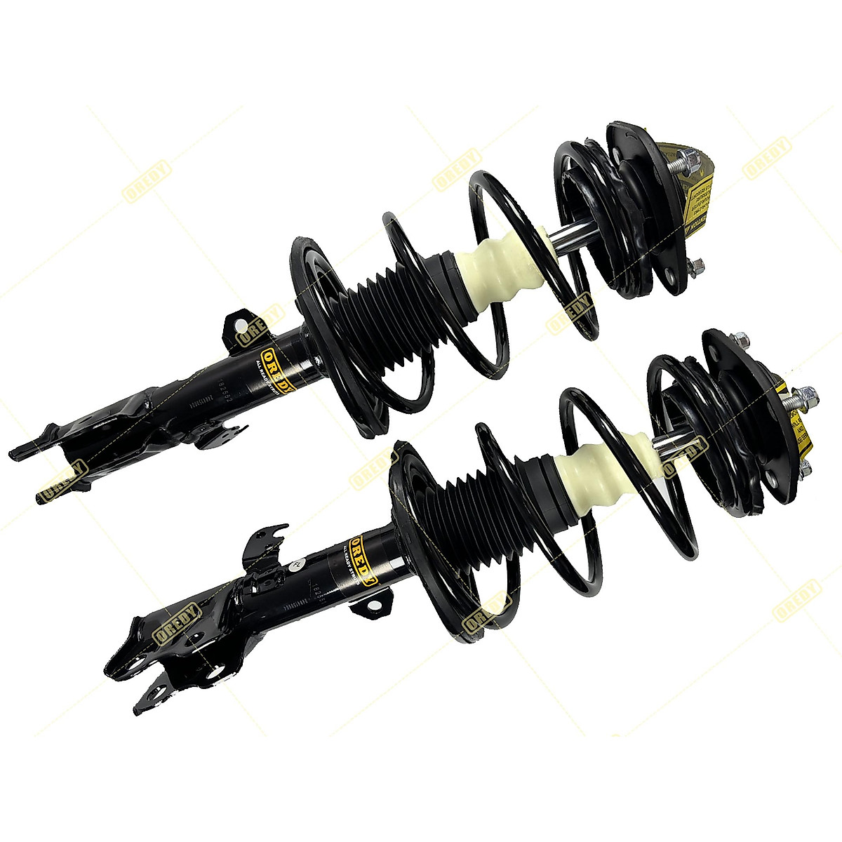 OREDY 2 Front Struts for Toyota Corolla 2009 2010 2011 2013 1.8L USA Built w/ M10 Stud Shock Absorbers w/Coil Spring Assembly - 572598 572597