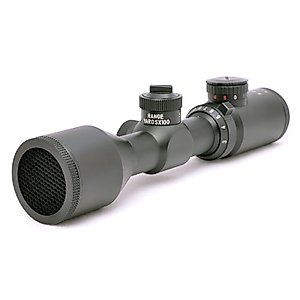 Hammers Compact Short Rifle Scope 3-9x42 GDT w/Extended Eye Relief, Rings, Honeycomb Anti-Reflection Filter, Flip Open Lens Caps