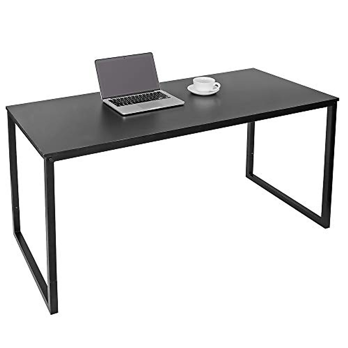 HANGKAI 47Inches Modern Simple Writing Computer Desk PC Laptop Sturdy Table Workstation for Office Work