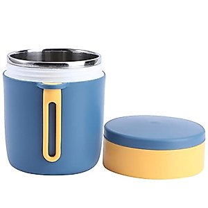 LIFKOME 450ml Food Stainless Steel Insulated Coffee Mug with Handle Double Wall Vacuum Travel Mug Food Jar Soup for Hot & Cold Foods Food Jar for Toddlers &