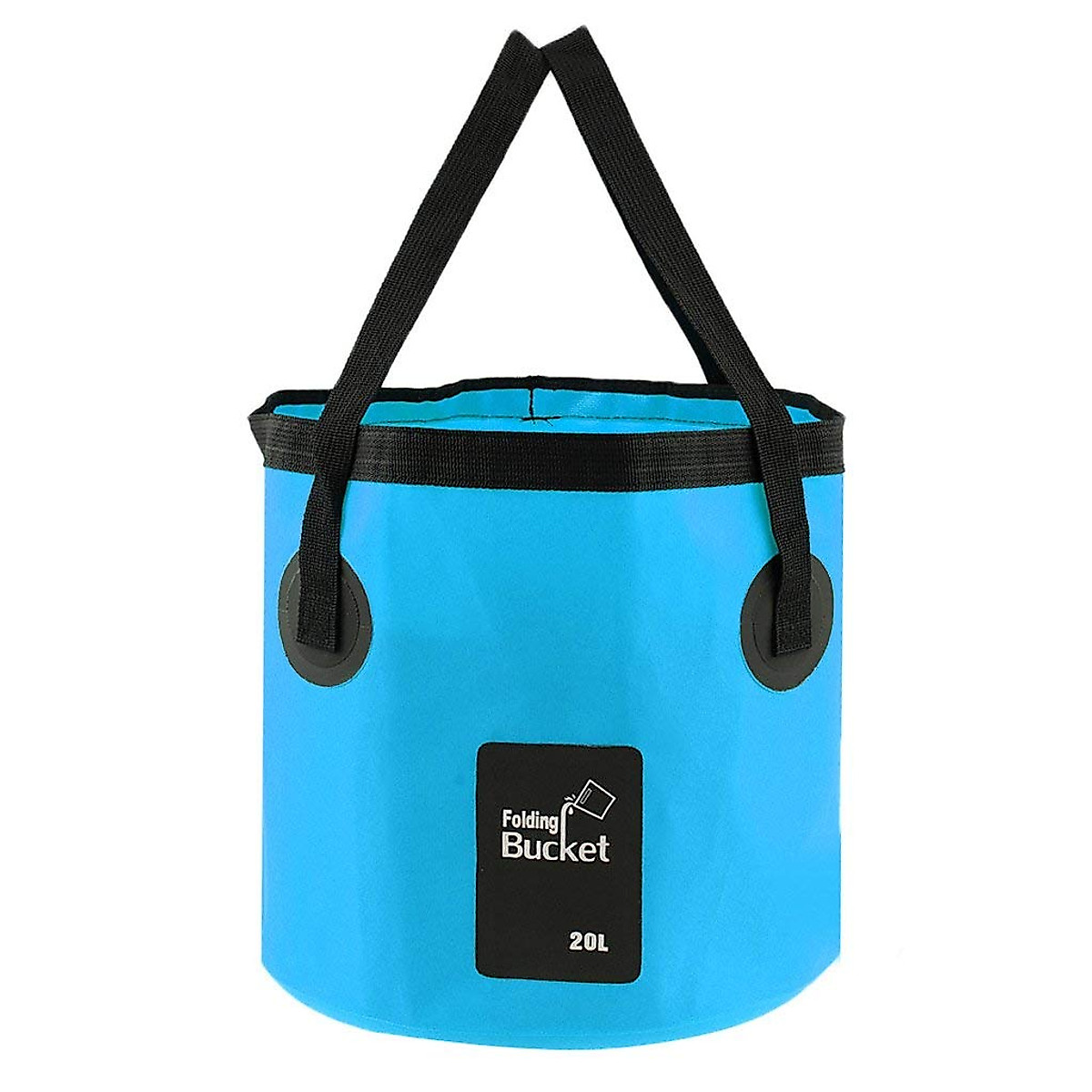 AINAAN Multifunctional Collapsible Portable Travel Outdoor Wash Basin Folding Bucket Water Storage Bag for Camping Hiking Travel Fishing Caravan Washing (Blue