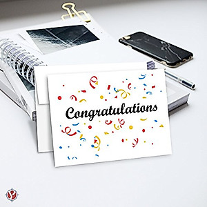 Heavyweight Blank White Flat Note Cards and Envelopes - Great for Announcements, Invitation, Thank You, Greeting, Printing Holiday Cards | 4 1/2” x 6” (A6) | 50 Sets Per Pack | Not a Fold Over Card