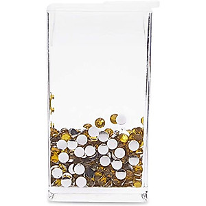 Diamond Painting Case with 64 Rhinestone Storage Boxes, 196 Labels (8.75 x 5 x 2.1 in)