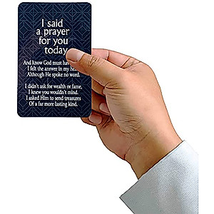 I Said A Prayer Navy Blue 3.5 x 2.5 Cardstock Keepsake Bookmarks Pack of 12