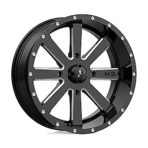 MSA Offroad Wheels MA34 24X7 4X156 G-BLK MILL 00MM - M34-024756M
