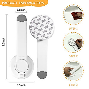 Baby Toilet Lock for Child Safety，2 Pack Baby Proof Toilet Seat Lock,Fit for Most Toilet Lid，No Tools Installation