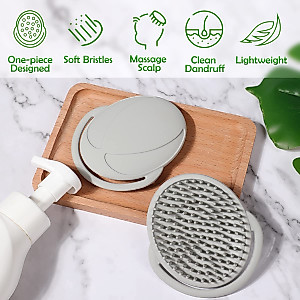 haakaa Baby Cradle Cap Brush - Soft Cradle Cap Comb| Hair Scalp Massager, Soft Bristles for Newborns & Toddlers,Ideal Baby Shower Gifts for Mum - 1pk