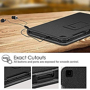 SAMSUNG Galaxy T290 Tab A 8-Inch 32 GB WiFi Android 9.0 Touchscreen Tablet Black (2019) International Version Bundle - Case, Screen Protector, Stylus and 32GB microSD Card