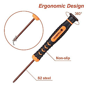 Vastar Repair Tool Kit for Xbox One 360 PS3 PS4 PS5 Controller XBOX series X|S, 12 in 1 T6 T8 T10 Xbox One Screwdriver Set with Cross Screwdriver 1.5, Safe Pry Tools, Cleaning Brush & Cloth in EVA Bag