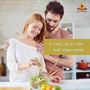 Benson’s - Table Tasty Salt Substitute, Salt-Free Gourmet Popcorn Seasoning, No Sodium, No Potassium Chloride, No MSG, Gluten Free, 3oz Bottle With Shaker Top