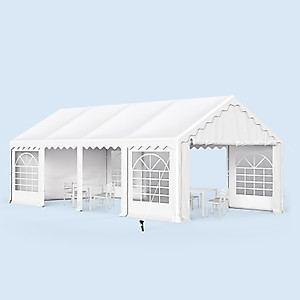 GREEN PARTY 13x26FT Party Tent Heavy Duty, Large Wedding Event Shelters with 3 Carry Bags & Removable Sidewalls, Outdoor Canopy Gazebo Commercial Tent for Carport Camping Garden Patio