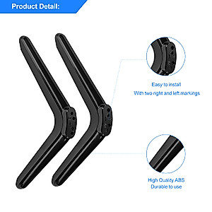 TV Stands for TCL Smart Roku TV, TV Pedestal Feet Compatible with TCL 49 inch 50 inch 55 inch TV, Include Screw Set (Black)