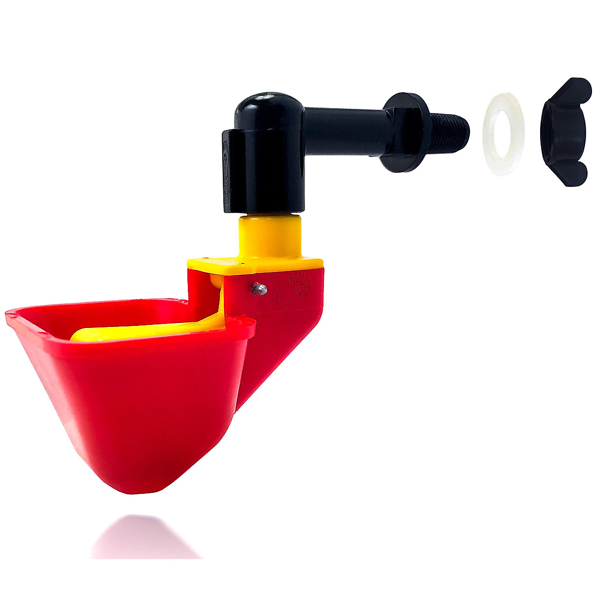 Backyard Barnyard 4 Pack NO PECK Poultry Cup Waterer Drinker for Chicken Ducks Quail (Hardware Included) Chooks Bebederos para Gallinas