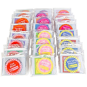 Heart Themed Fuse Bead Kits (24ct)- Perfect Goodie Bag Party Favors for Kids Birthday Party - Each Includes Pixel Art Craft Activity w Perler Beads - Kids Multi-Item Party Favor Packs for Boys & Girls