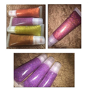 12Pcs 8ml Clear Empty Tubes Refillable Containers for DIY Lip Gloss Balm & Travel Toiletries