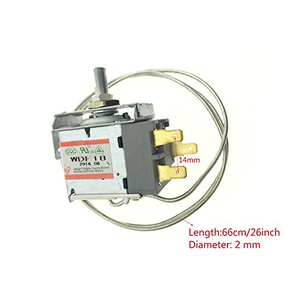 AC 220V 6A 3 Pin Freezer Refrigerator Thermostat WDF-18