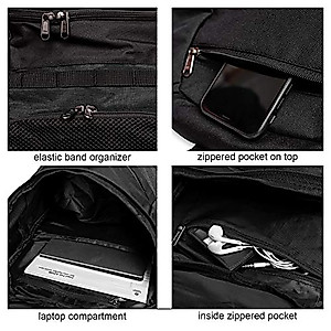 Xelfly Basketball Backpack with Ball Compartment – Sports Equipment Bag for Soccer Ball, Volleyball, Gym, Outdoor, Travel, Team – 2 Bottle Pockets, Includes Laundry or Shoe Bag – 25L (Black)