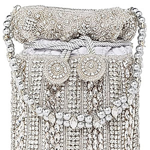 Aheli Potli Bags for Women Evening Bag Clutch Ethnic Bride Purse with Drawstring (P72S)