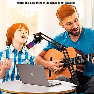 Quadcast Boom Arm - Heavy Duty Adjustable Gaming Microphone Mic Stand Compatible with Hyperx Quadcast S Microphone