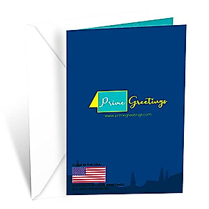 Birthday Card For Grandson | Made in America | Eco-Friendly | Thick Card Stock with Premium Envelope 5in x 7.75in | Packaged in Protective Mailer | Prime Greetings