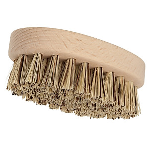 REDECKER Mussel Brush with Beechwood Handle, 3-3/4-Inches, Set of 2 - Brush for Scrubbing Mussels