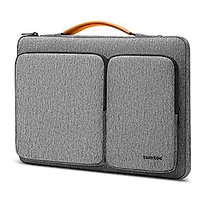 tomtoc 360 Protective Laptop Sleeve for 15-inch New MacBook Air M2 A2941 2023, 15 Inch Surface Laptop 5/4/3, Dell XPS 15 Plus, 15-inch MacBook Pro (A1990 A1707), Water-Resistant Accessory Bag Case