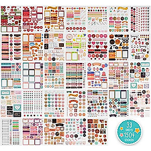 Aesthetic Planner Stickers - 1500+ Stunning Design Accessories Enhance and Simplify Your Planner, Journal, Calendar And Scrapbook